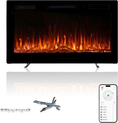 Electric Fireplace,36" Fireplace Heater, 3D LED Flame Fireplace,750 ...