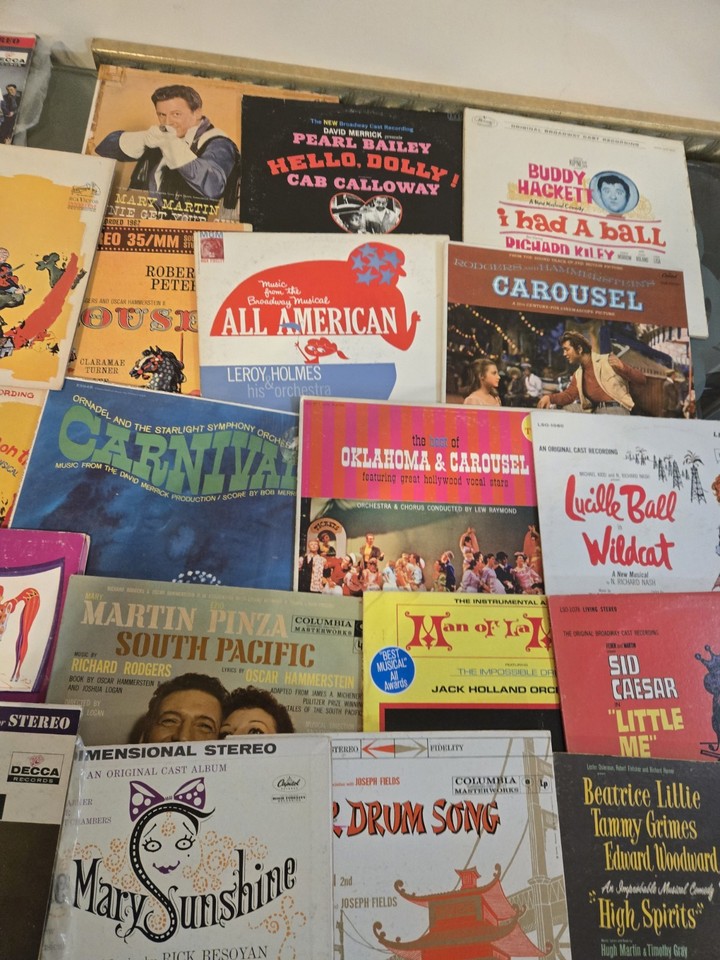 Bulk Lot Of 20 Original Broadway Soundtracks Vinyl LPs Excellent / NM ...