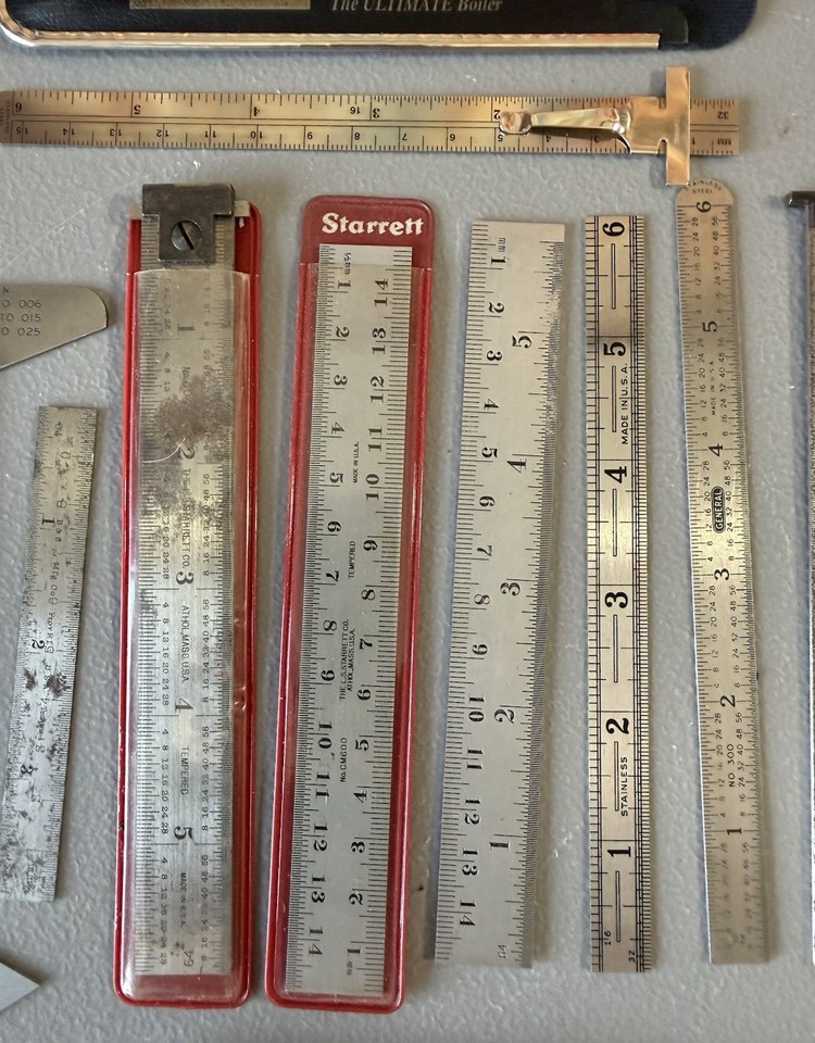 Huge Lot Vintage Machinists Machining Tools Calipers Micrometer Ruler ...