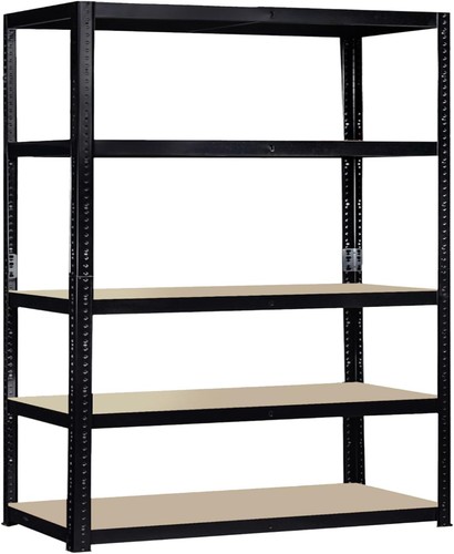 G-Rack Garage Shelving Units 180x120x45cm Single Bay 5 Tier Shelf Heavy ...