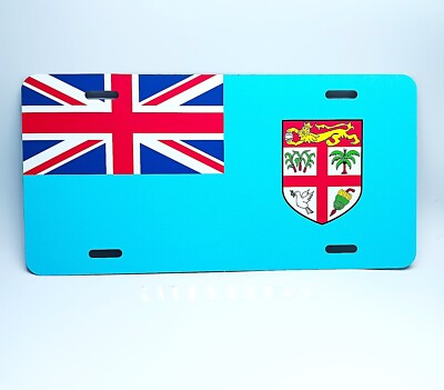 FIJI FLAG FIJIAN FLAG METAL CAR NOVELTY LICENSE PLATE AUTO TAG | eBay