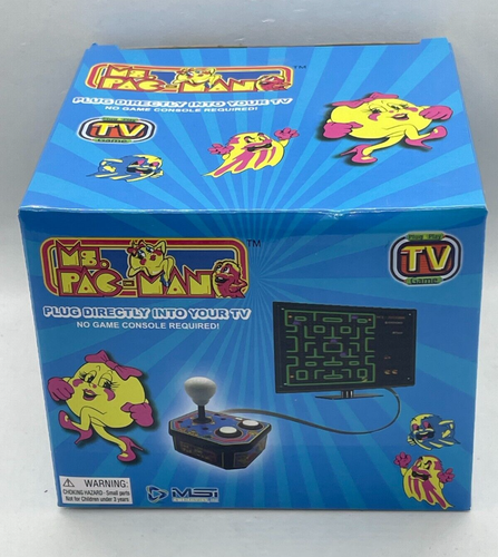 Ms. Pac-Man Plug & Play TV Game Joystick Console Bandai Namco - New in ...