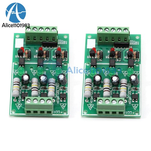 2PCS 3 Channel Optocoupler Isolation Module AC 220V Testing Module No ...