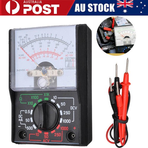 Analogue Multimeter AC DC Volt Ohm Electrical Circuit Multi Tester ...
