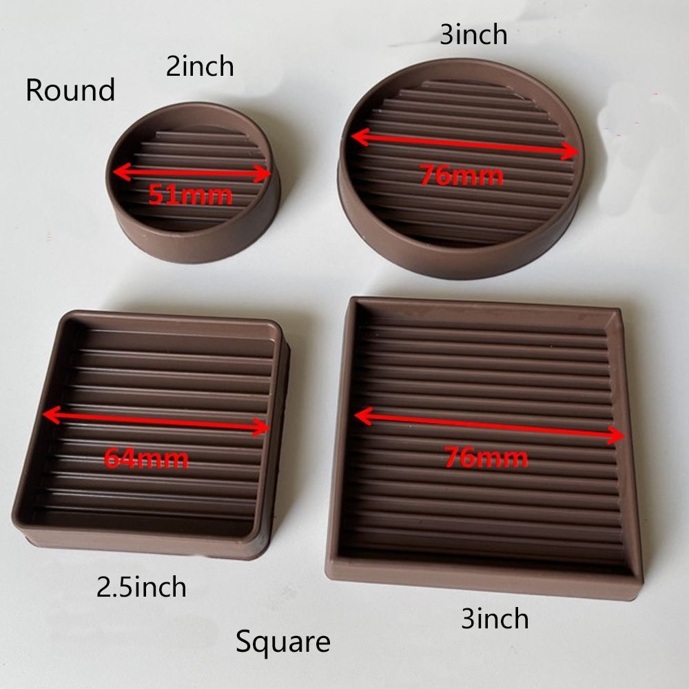 4Pcs/set Non Slip Furniture Coasters Caster Cups Couch/Chair/Bed ...