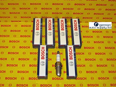 Audi - Volkswagen 6 Piece Spark Plug Set - BOSCH - 0242229654, FLR8LDCU ...