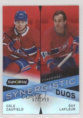 2022 Synergy Synergistic Duos Star-Legend Red Cole Caufield Guy Lafleur ...