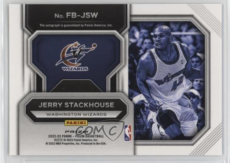 2022-23 Panini Prizm Fast Break Jerry Stackhouse #FB-JSW Auto 14t3 | eBay