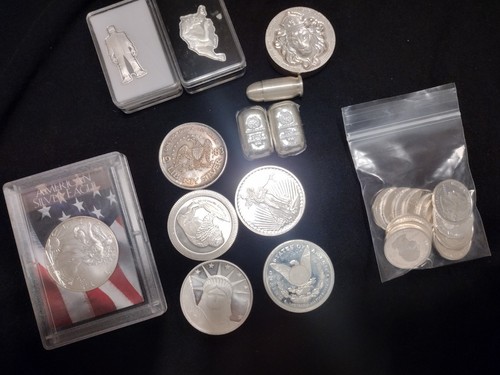 Silver Bullion Rounds Bars lot And Copper Bullion Bars Rounds Huge Lots ...
