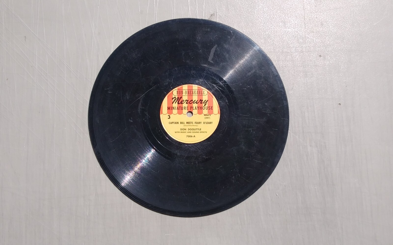 Don Doolittle 78rpm Single 10-inch Mercury Records #7006 Captain Bill ...