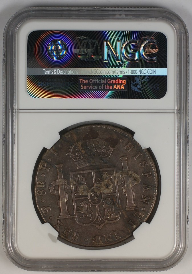 1807-PTS PJ Bolivia 8 Reales Silver Coin NGC AU Details Stained | eBay