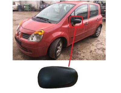 FOR RENAULT MODUS 2004 - 2007 NEW WING MIRROR COVER CAP BLACK LEFT N/S ...