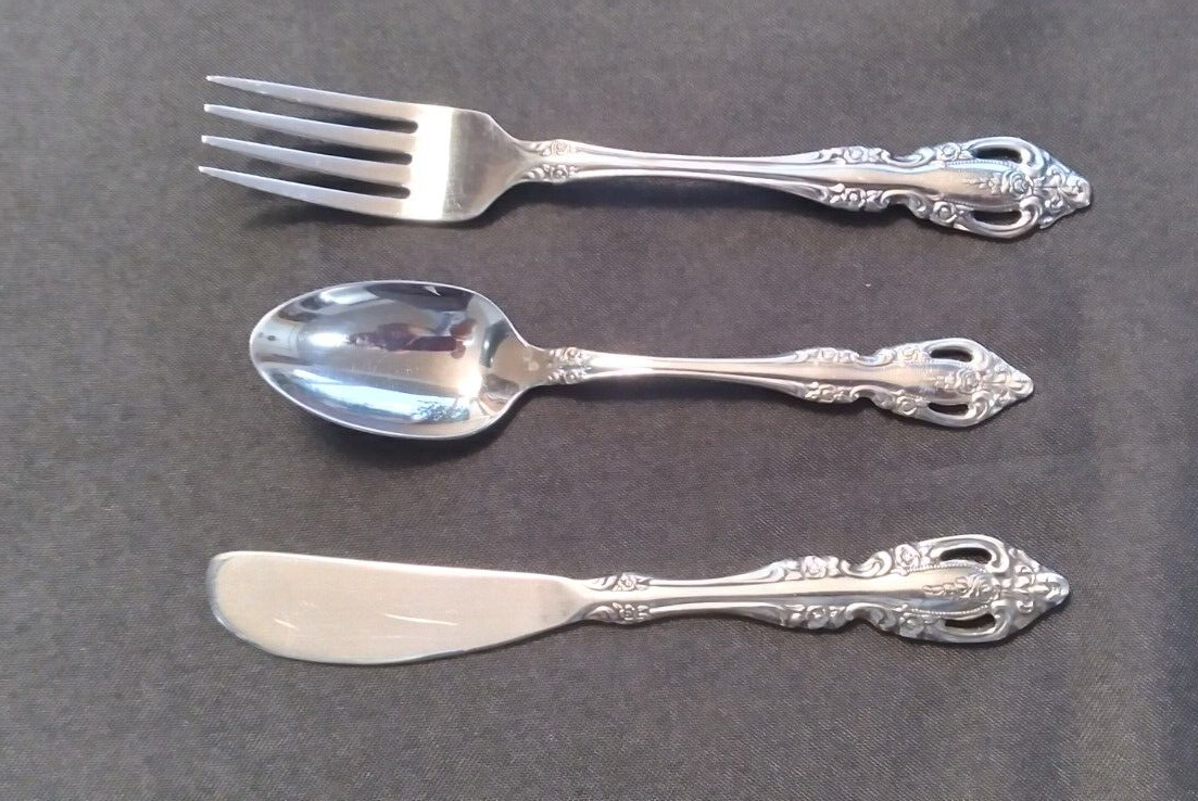 Brahms Oneida Youth Fork, Spoon, Canape Spreader CHOICE | eBay