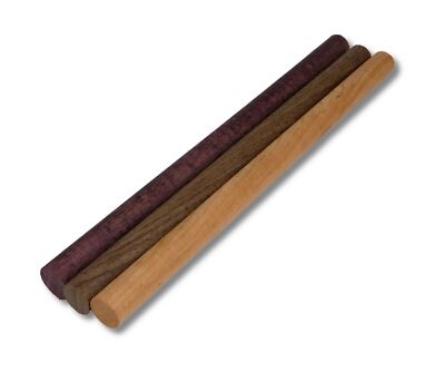 Wooden Dowel Rods - Walnut, Purpleheart, and Cherry in Each Pack - 3/4 ...