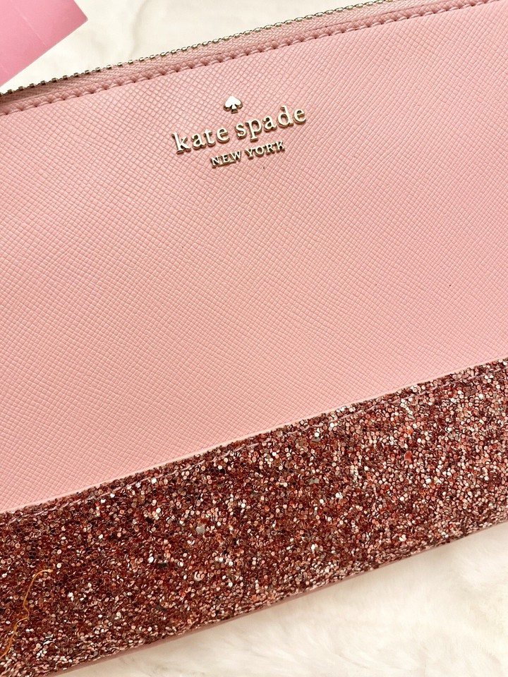 Kate Spade Greta Court Ramey Glitter Crossbody Bag Dusty Peony | eBay