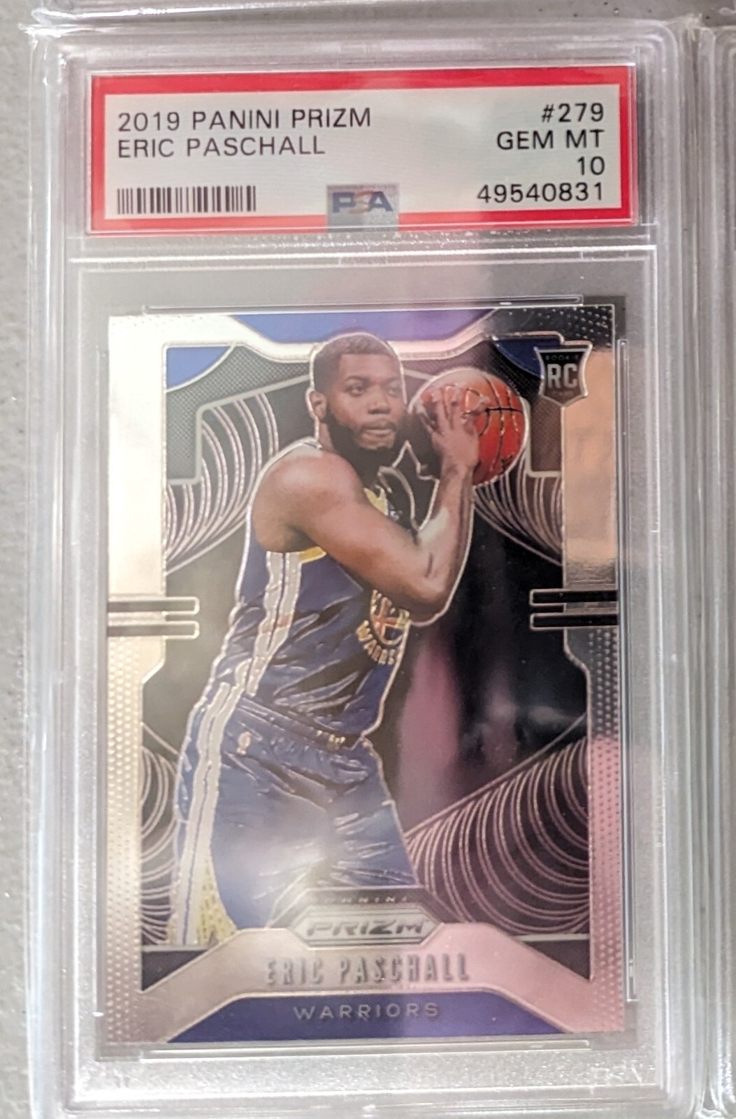 Eric Paschall PSA 10 Prizm Rookie Card 2019 Panini Prizm #279 Warriors ...
