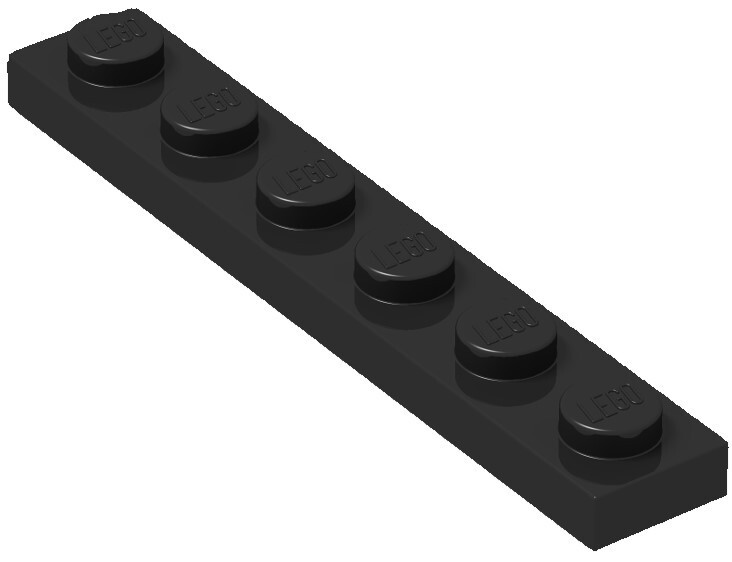 ☀️25x NEW LEGO 1x6 BLACK Plates (#3666) BULK Parts City Building | eBay