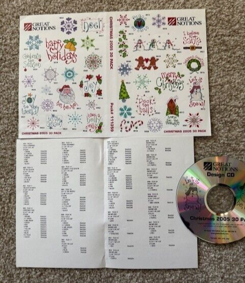 Great Notions Embroidery Design Collection: You Choose Disc (CD-Rom) | eBay