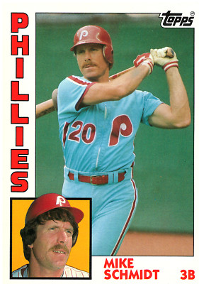 1984 Topps Super 5 INCH X 7 INCH jumbo cards MIKE SCHMIDT | eBay