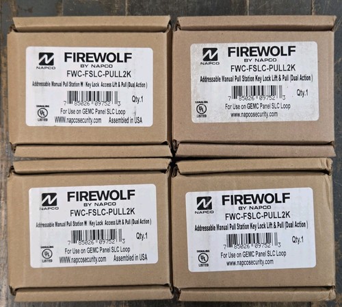 NAPCO FWC-FSLC-PULL2K DUAL ACTION ADDRESSABLE MANUAL PULL STATION - 4 ...