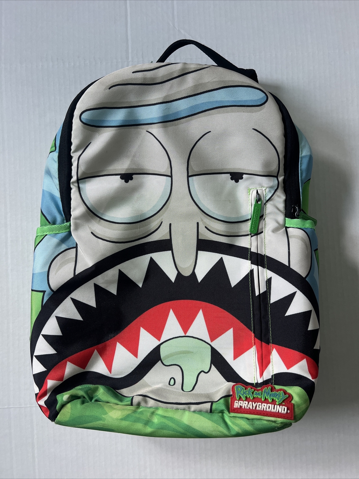 Sprayground Rick and Morty Backpack Rick Shark Teeth … - Gem