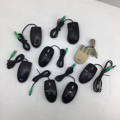 Lot of 8 PS/2 PS2 Ball Mouse Computer Mice HP COMPAQ DELL SUN | eBay