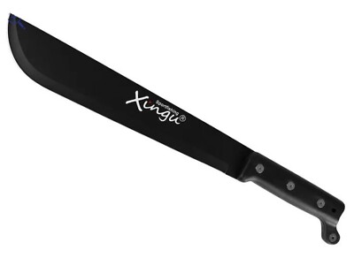 Machete 45cm Black Steel Blade Strong ABS Handle HD Sheath Survival ...
