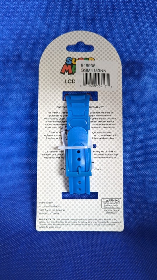 Super Mario Bros. LCD Digital Wrist Watch Featuring Mario | eBay