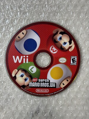 New Super Mario Bros. Wii (Nintendo Wii, 2009) Very Clean Disc SHIPS ...