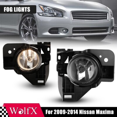 For 2009 2010 2011 2012-2014 Nissan Maxima Fog Lights Clear Front ...