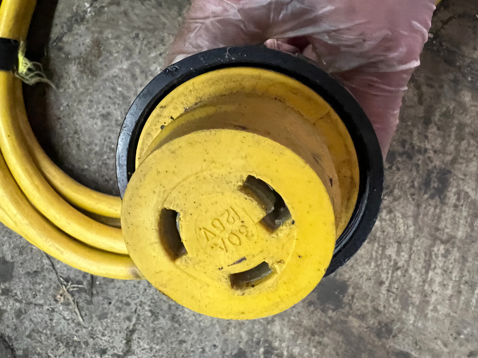 Marinco Shore power 30A 125V 30ft Molded Power Cord Yellow | eBay