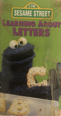 Sesame Street Learning About Letters VHS 1986 COOKIE MONSTER Rare Sony ...