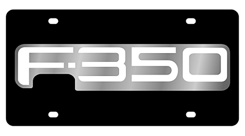 New Ford F-350 White Logo Acrylic License Plate | eBay