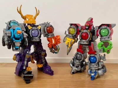 Power Rangers Uchu Sentai Kyuranger DX Kyurenoh Ryuteioh Megazord Set ...