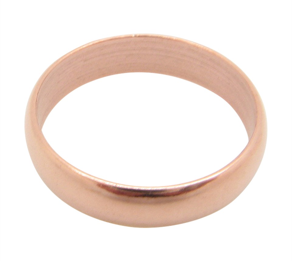 Solid Copper Band Ring CR39T - Sizes 4 thru 13 - 4.8mm wide - 3/16 ...