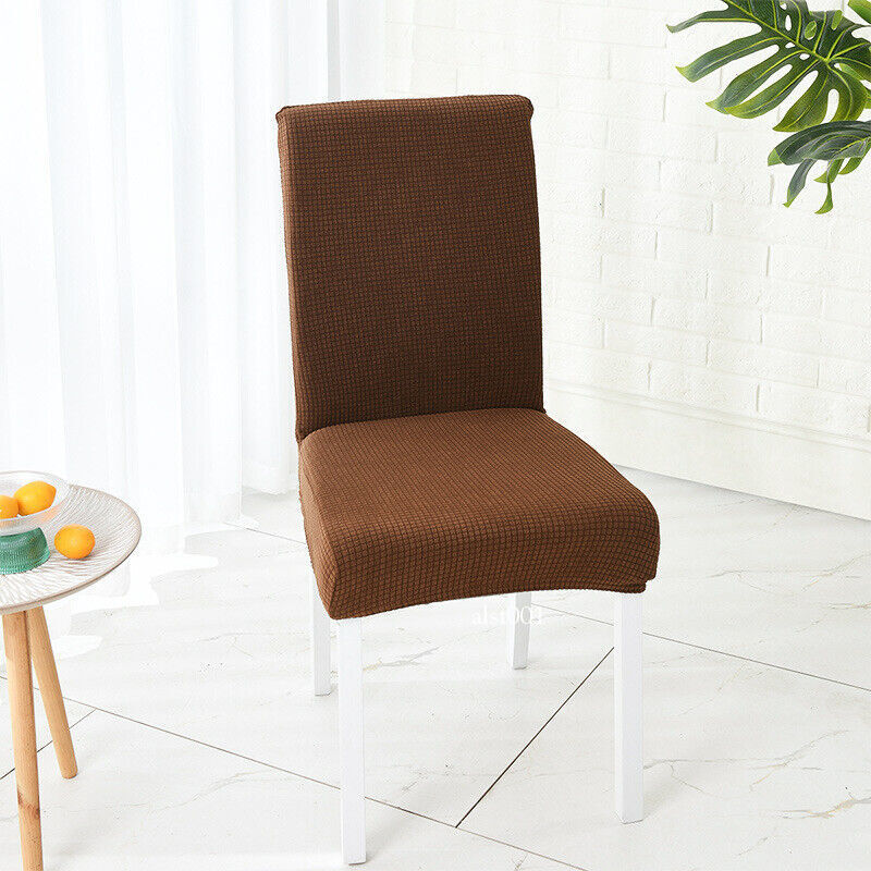 Waterproof Elastic Chair Cover with Back Dining Room Chair Covers ...