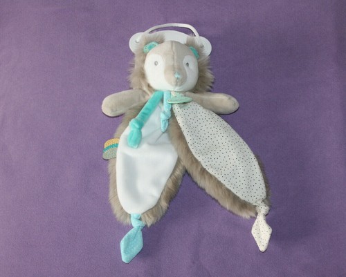 BABYNAT BABY NAT DOUDOU OURS FRISOUNOURS GRIS BEIGE BLANC BN0382 NEUF ...