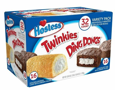 Hostess Twinkies And Ding Dongs Variety Pack 32 CT 42.04 OZ | eBay