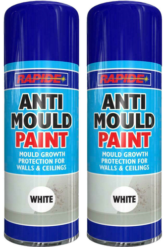2x Anti Mould Spray Damp Mould Growth Protection Walls Ceilings White ...
