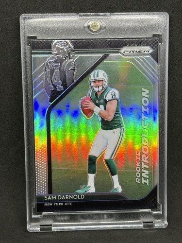 Sam Darnold RARE ROOKIE RC PRIZM REFRACTOR INVESTMENT CARD SSP PANINI ...