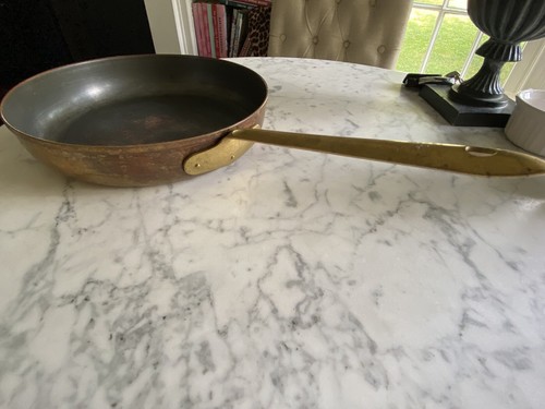 Vintage Tagus Portugal Copper 10" Skillet Kitchen Cookware Copper | eBay