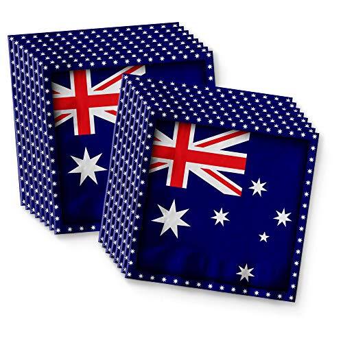 Australian Flag Australia Birthday Party Supplies Set Plates Napkins ...