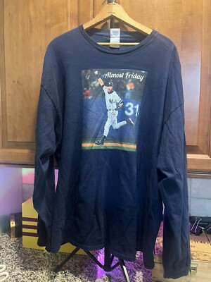 Almost Friday - Mens 2XL - The Captain - Derek Jeter - Long Sleeve Tee ...