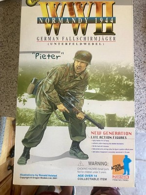 DRAGON 2001 GERMAN WWII 1/6 FIGURE FALLSCHIRMJAGER "PIETER" MINT IN BOX ...