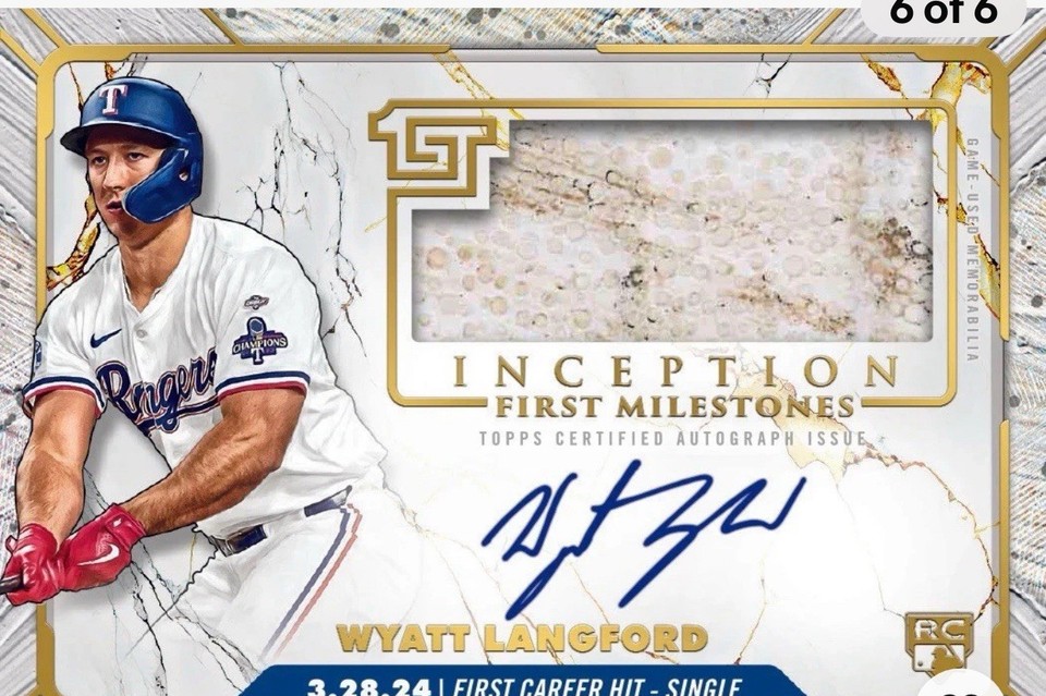 2024 TOPPS INCEPTION HOBBY BOX (1 AUTO/7 Cards) MLB Baseball Brand New ...