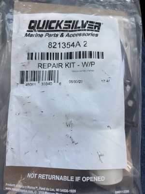 NEW Mercury / Quicksilver 821354A2 Water Pump Repair Kit Marine, Boat ...