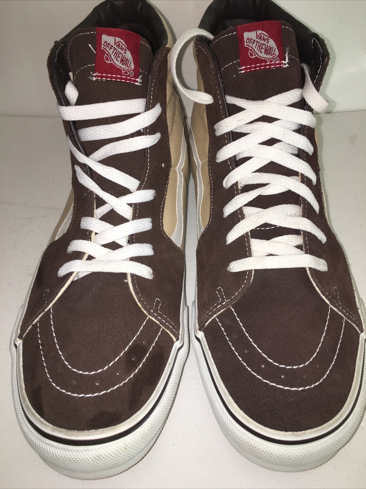 Vtg Vans Old Skool Suede Canvas High Top Skate Made in Philippines Men ...