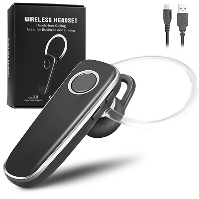 Wireless Bluetooth Earphone Stereo Earbuds Handsfree Headset for iPhone ...
