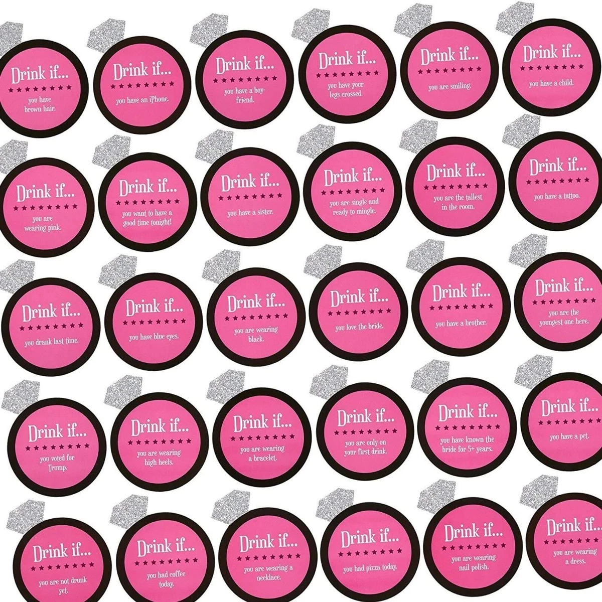 Printable Bachelorette Cupcake Toppers