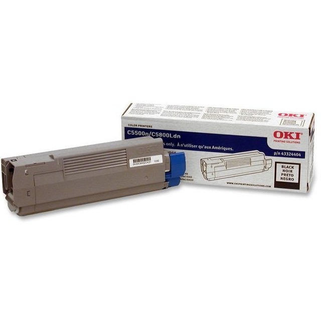 Oki Data Original Okidata 43324404 Black Toner Cartridge - Retail for ...